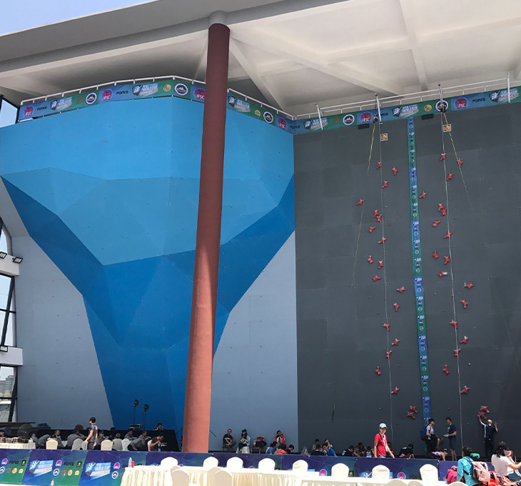 Speed climbing wall project for competition