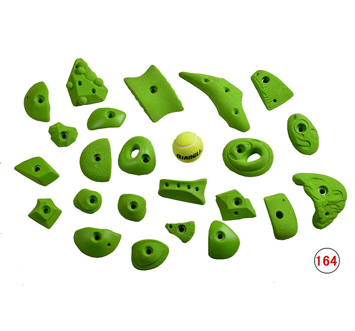 Climbing wall handholds