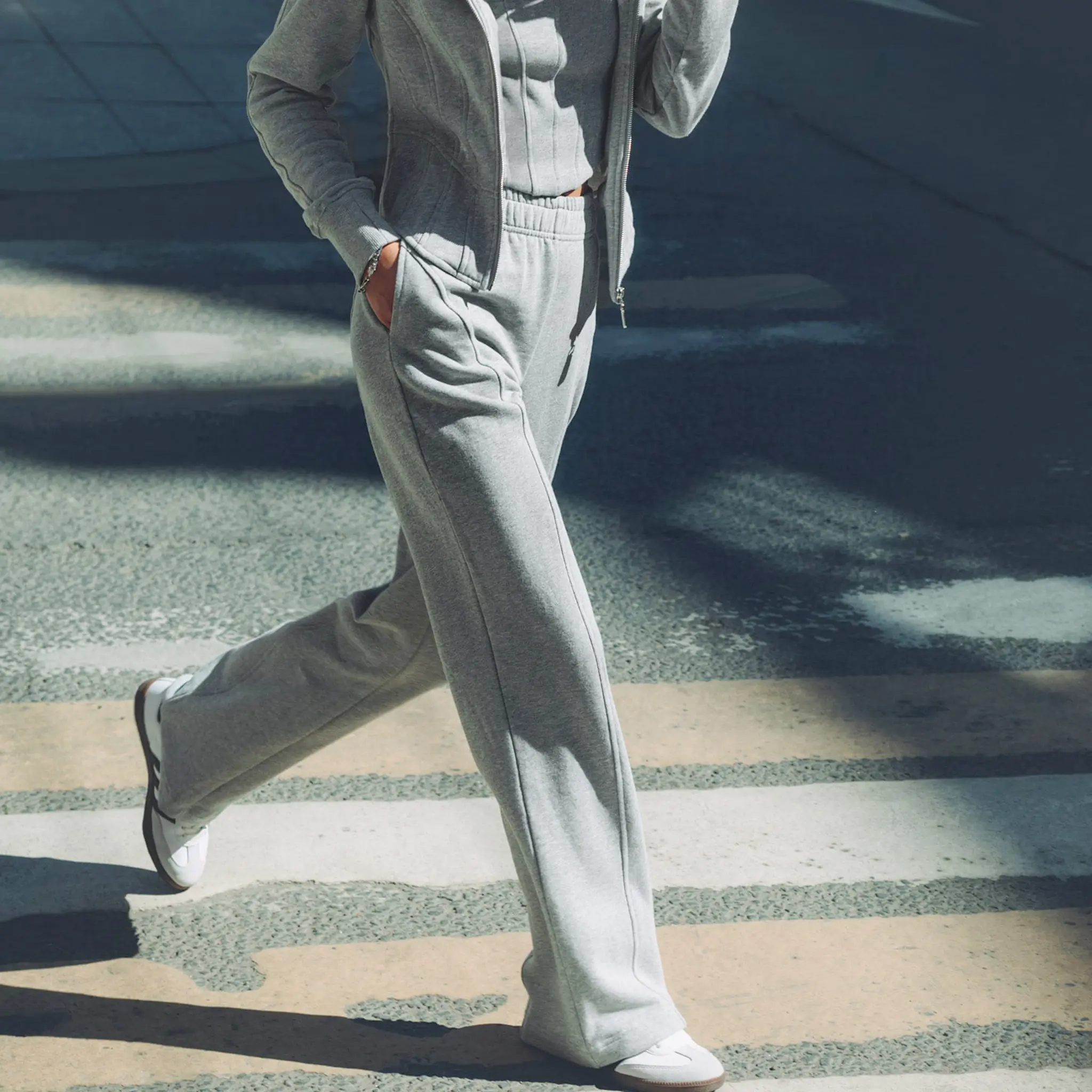 Private label 320 Grams 100% Cotton Straight Pants