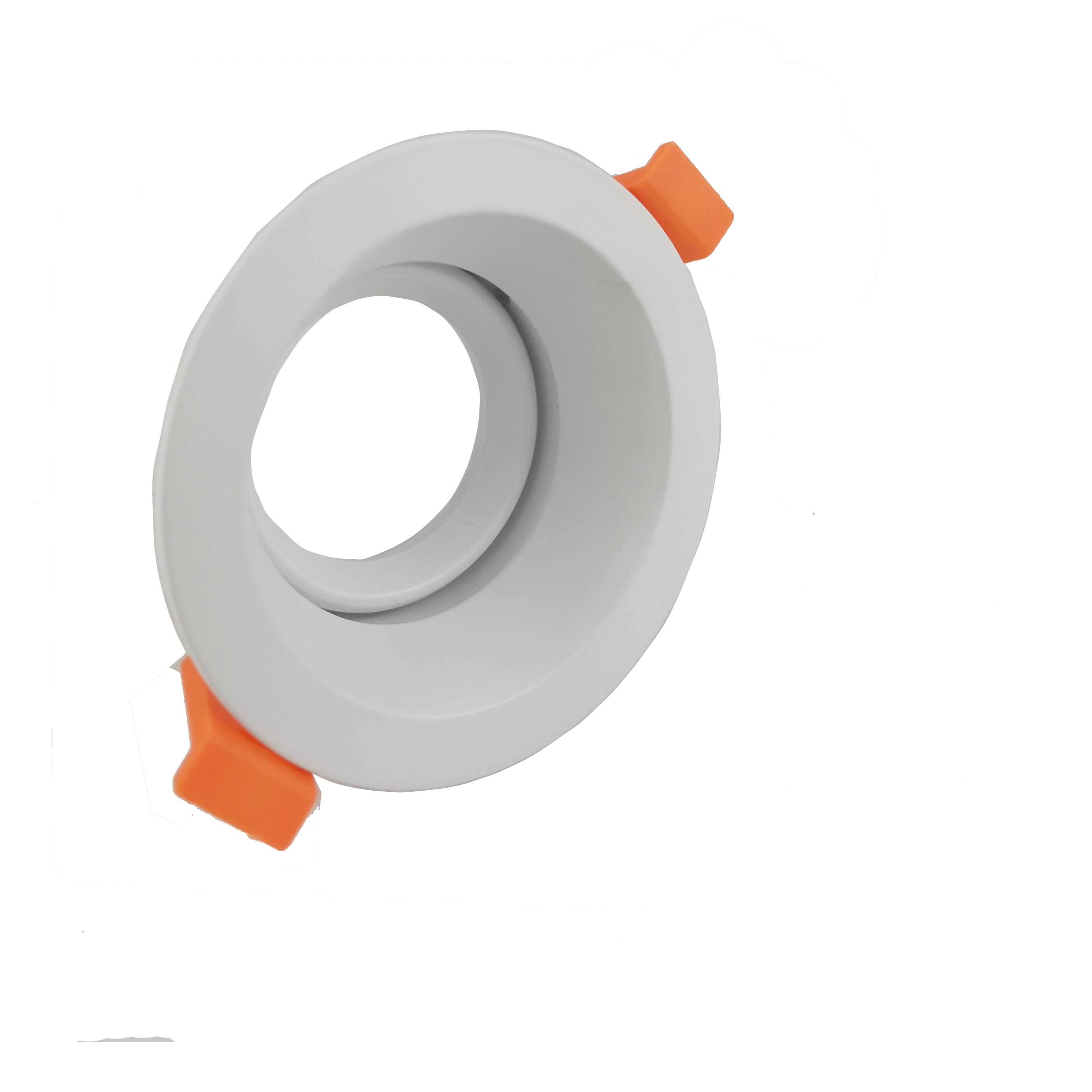 88mm Aluminum Anti Glare Recessed Downlight Fitting MR16 GU10 Frame