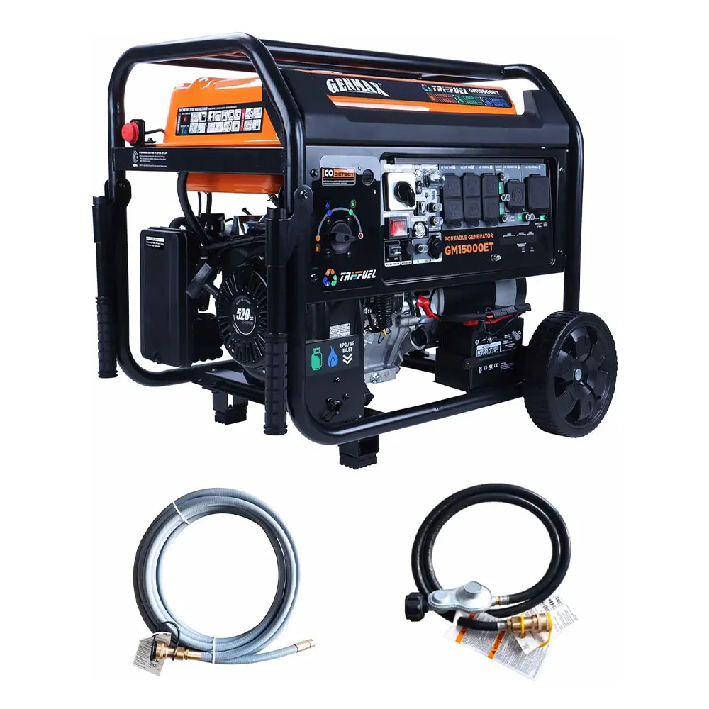 GENMAX GM15000ET 15000Watt Tri-Fuel Portable Generator - 2025 Model ...