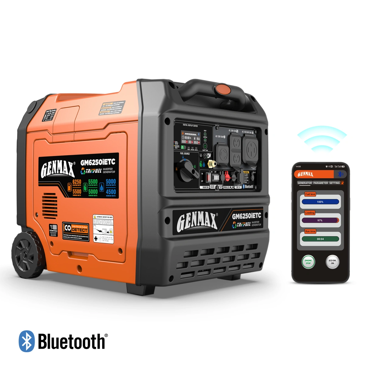 GENMAX GM6250iET 6250w Tri-Fuel Silent Inverter Generator (2026 Model ...