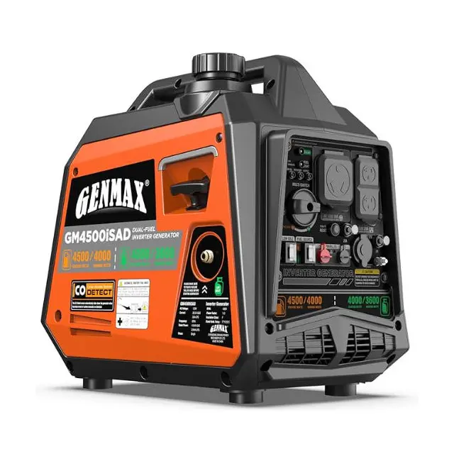 GENMAX GM4500iSAD 4500W Peak Dual-Fuel Silent Inverter Generator (2026 ...