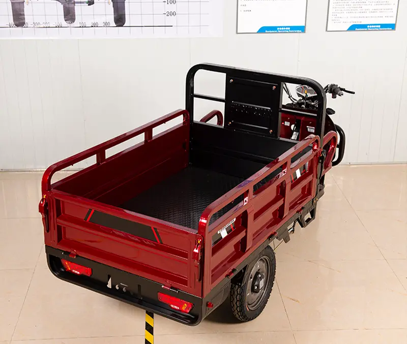 Adults 3 Three Wheels 60v 1500w Electric Cargo Trike Van Cargo Tricycle