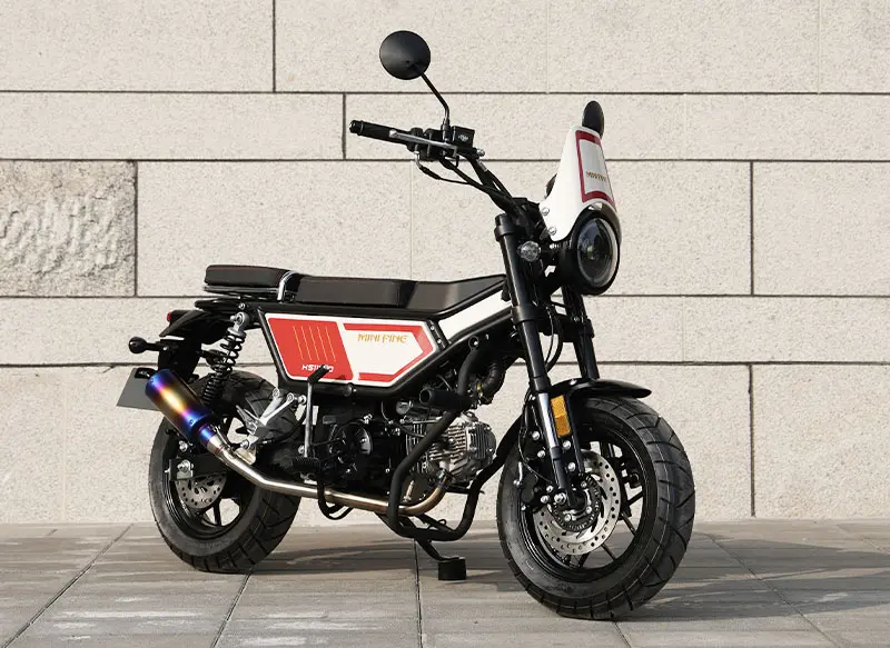 HS110-D Red MINI Motorcycle