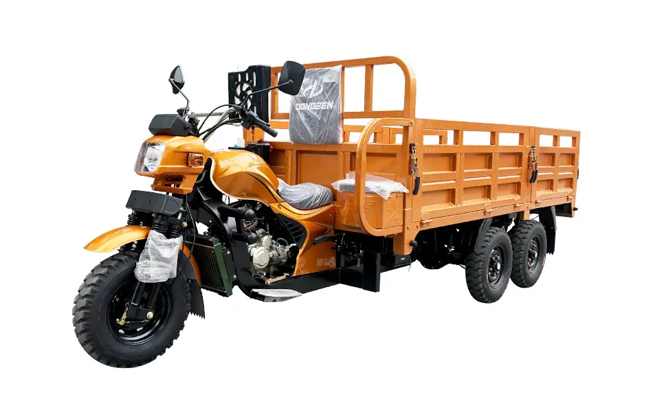 300cc Super Long Light Truck Cargo Tricycle with Double Rear Axles & 5 ...