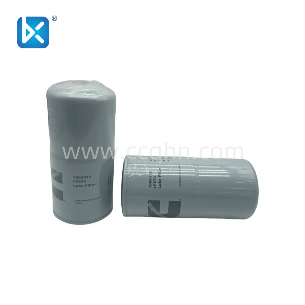 CUMMINS FLEETGUARD 3889310 LF670 OIL FILTER CELLULOSE SPINON