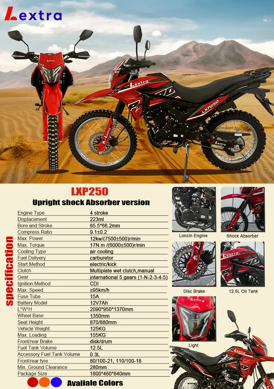New Arrival !!!!! LXP250 250cc Motocross Motorcycle