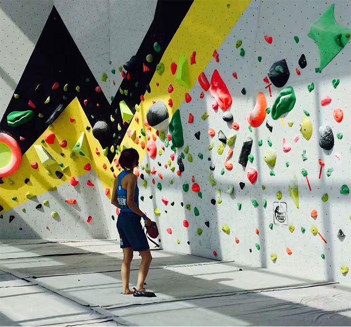 Outdoor FRP climbing wall panel